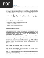 Calculo de La Tmar | PDF | Valor presente neto | Tasa interna de retorno