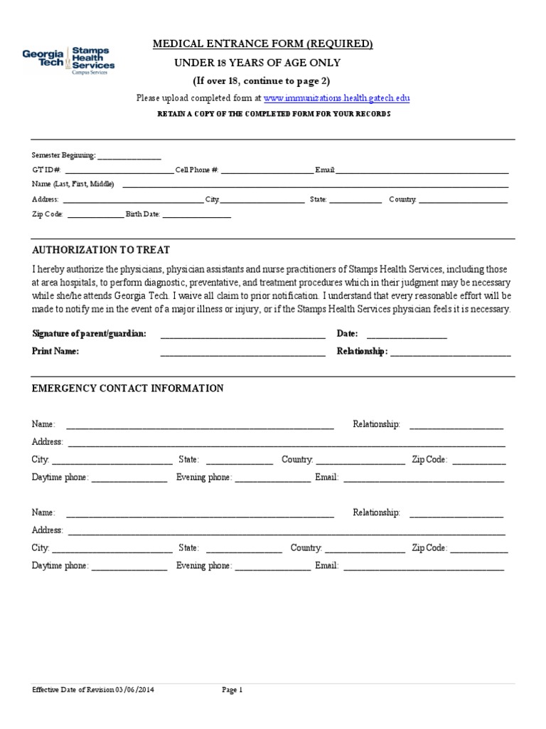 Immunization Forms | PDF | Tuberculosis | Vaccines