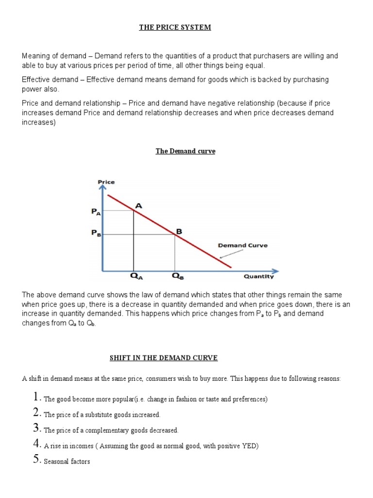 The Price System | PDF | Demand | Economic Equilibrium