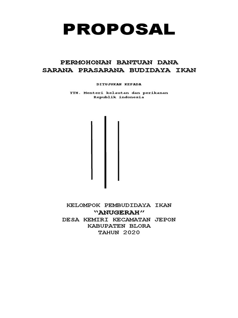 PROPOSAL - Ternak Lele | PDF