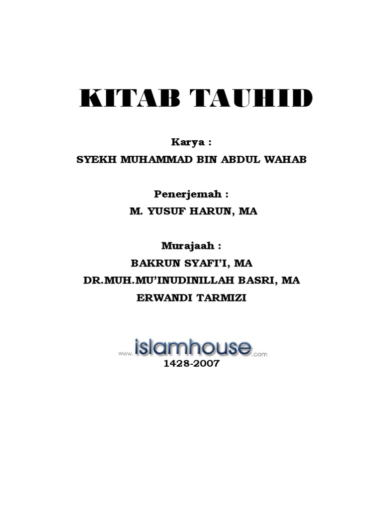 Kitab Tauhid - Karya M. Bin Abdul Wahab | PDF