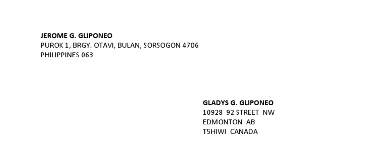 Jerome G. Gliponeo: Purok 1, Brgy. Otavi, Bulan, Sorsogon 4706 ...