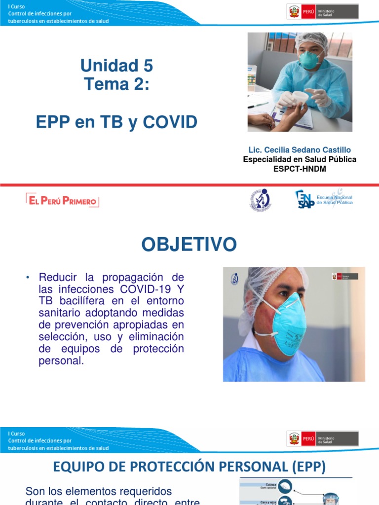 Tema 2 EPP en TB y COVID | PDF | Tuberculosis | Lavado de manos