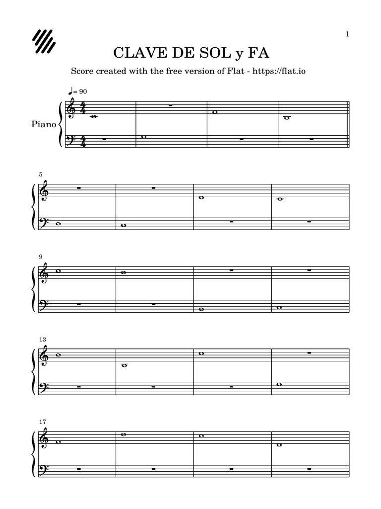 CLAVE DE SOL y FA | PDF