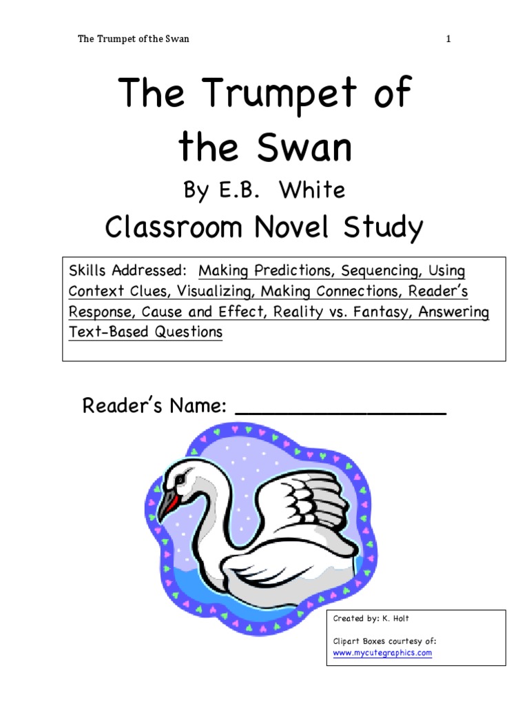 The Trumpet of The Swan: Classroom Novel Study | PDF | Prediction