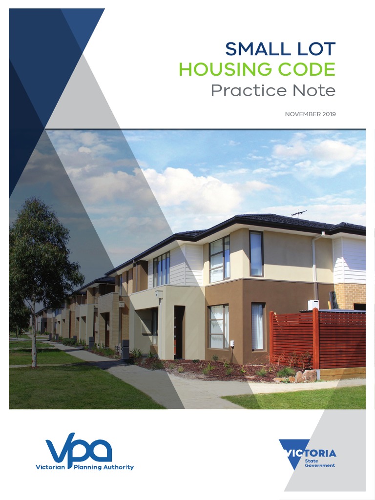 Small Lot Housing Code Practice Note | PDF | Parking Lot | Street