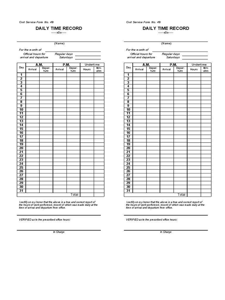 Appendix 24 - Daily Time Record (DTR) | PDF | Teaching Mathematics ...
