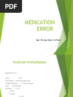 Formulir Monitoring Medication Error | PDF