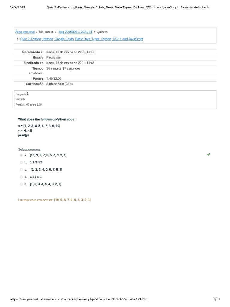Python and Data Types Quiz Review | PDF | C (Programming Language ...