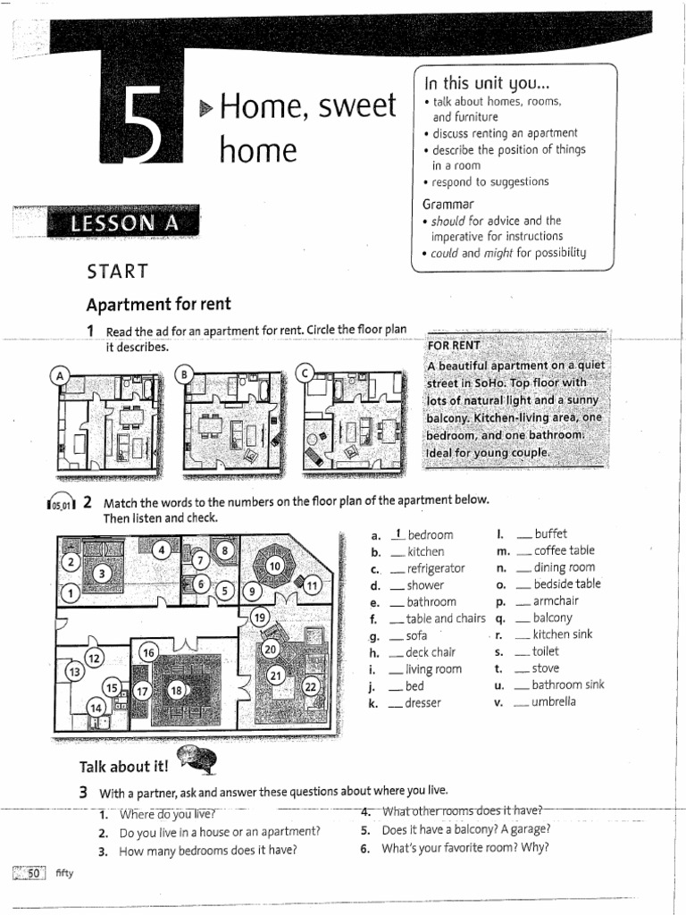 Unit 5 Home, Sweet Home - Student | PDF