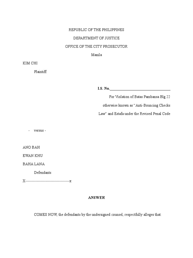 Counter Affidavit | PDF | Public Law | Common Law