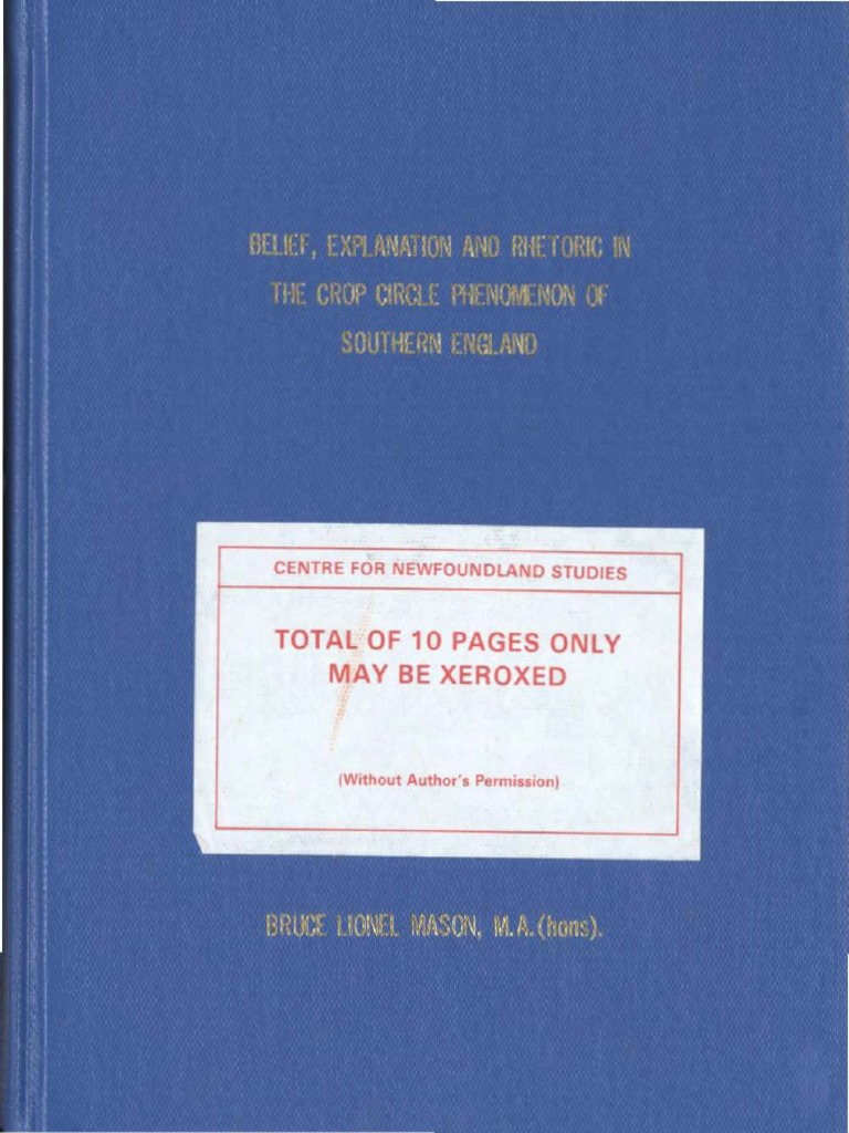 Crop Circle Study | PDF