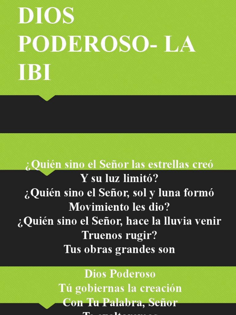 Dios Poderoso - La Ibi | PDF | Religión y espiritualidad