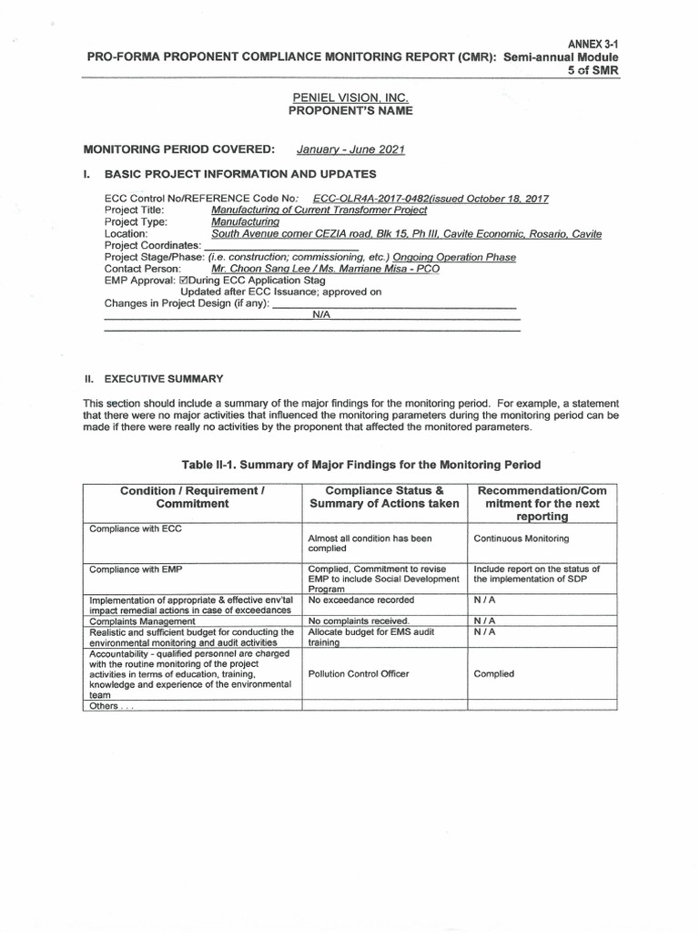 Semi-Annual Report CMR & PEMAPS Jan-June 2021 | PDF