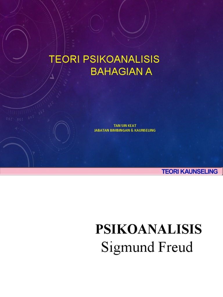 Topik2.1 Teori Psikoanalisis A (Edt Mei2021) | PDF
