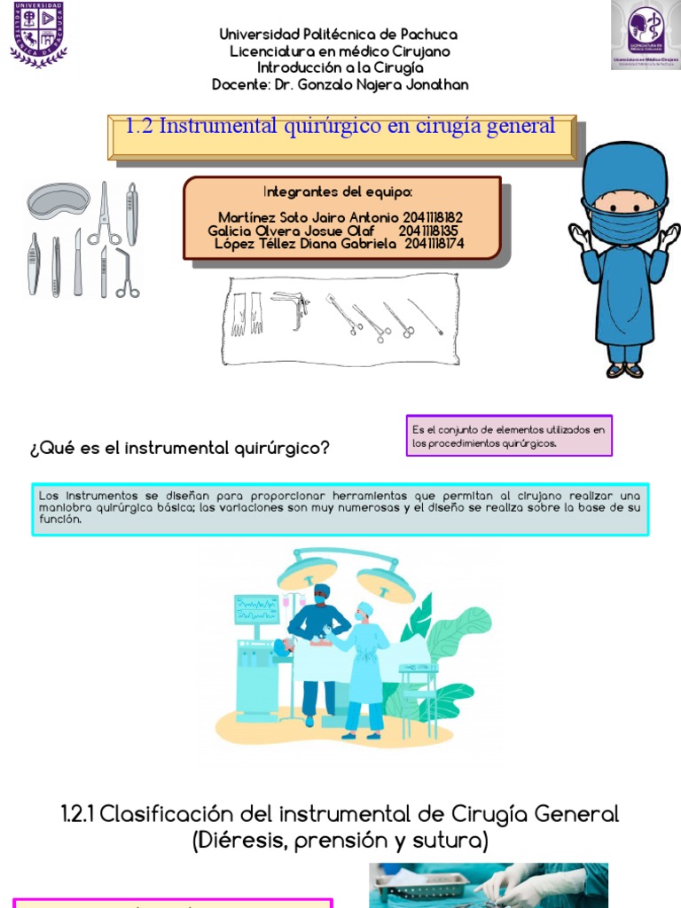 1.2 Instrumental Quirúrgico en Cirugía General | PDF | Cirugía | Medicina