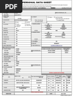 Excel File CSC Personal Data Sheet PDS 2017 1 | PDF | Justice | Crime ...