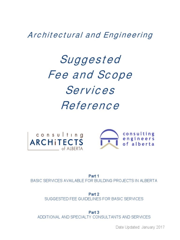 January 2017 Revised CAA Scope & Fees Reference Guide Parts 1-3 ...
