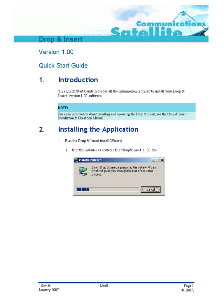 Drop & Insert: Quick Start Guide | PDF | Utility Software | System Software