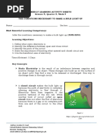 Grade 10 EIM Learning Activity Sheets | PDF | Electrical Wiring | Wire