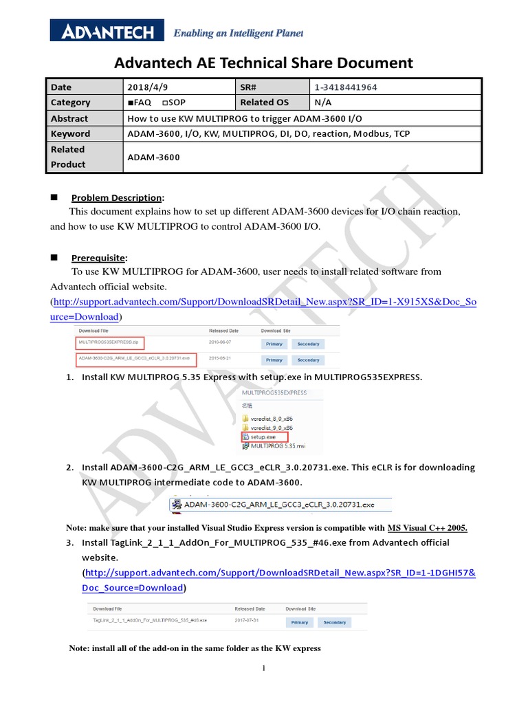 Oppstartsmanual KV-Multiprog 2 | PDF | Input/Output | Computer Science