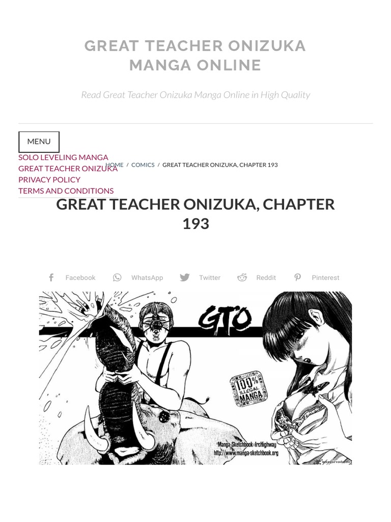 GTO Chapter 193 Online | PDF