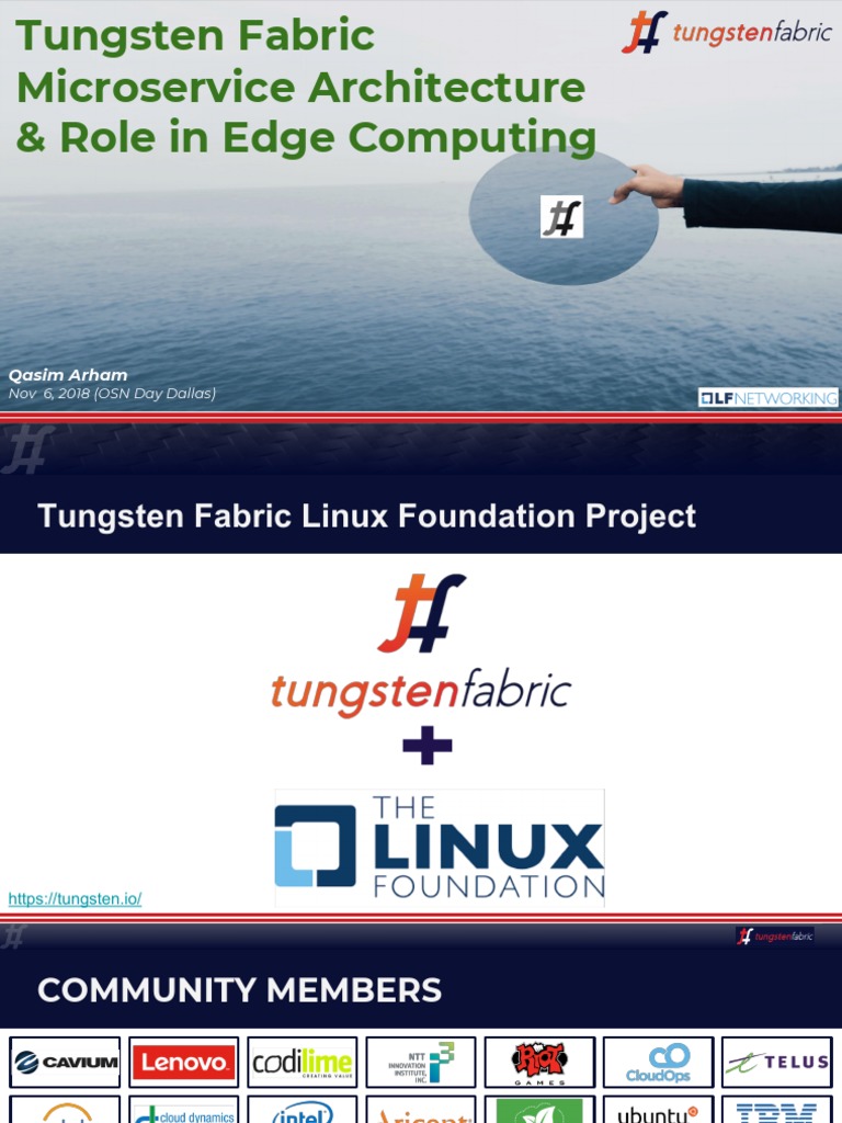 5 Tungsten Fabric Micro-Services Architecture and Role in Edge Computing-Rev2 | PDF | Router ...