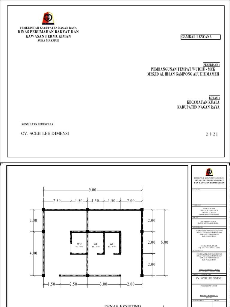 Contoh Gambar MCK Mesjid | PDF