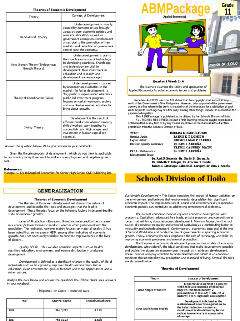 G11 Applied Econ Q1WK2 ABCD With Answer Key | Download Free PDF ...
