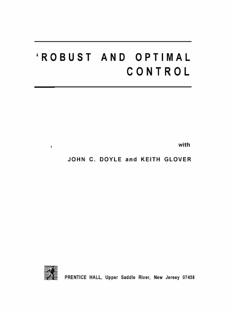 ( (Robust) ) ( (Optimal) ) Robust & Optimal Control | Download Free PDF ...