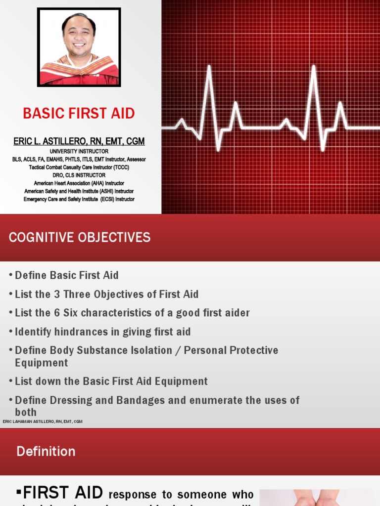 EMAHS - Basic First Aid Topic Online | PDF | Human Musculoskeletal ...