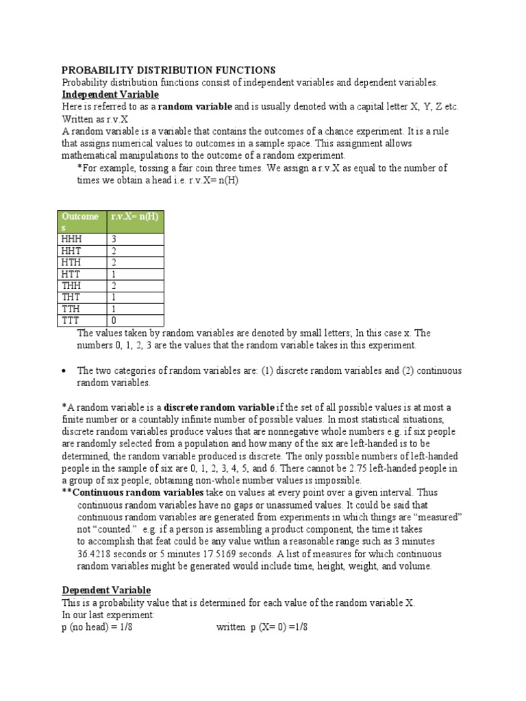 2 BMGT 220 Prob Distr Functions | PDF | Random Variable | Expected Value