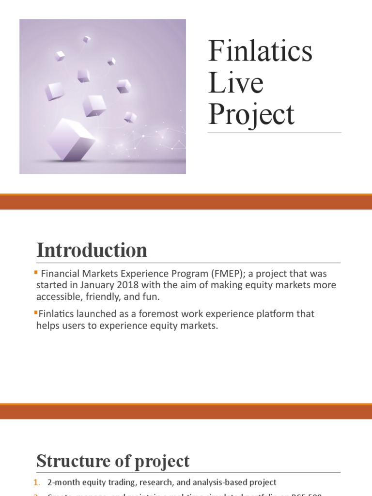 Finlatics Equity Trading Project Overview | PDF | Business