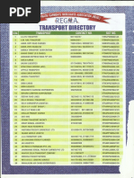 Transport List | PDF | Cargo | Logistics