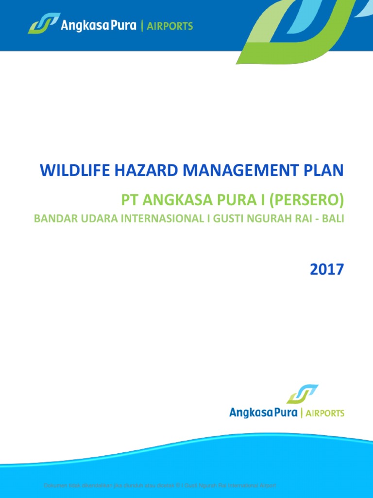 Wildlife Hazard Management Plan Dps Tahun 2017 Se Pdf
