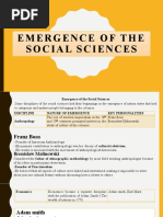 Historical Context of The Emergence of Each Discipline - DISS | PDF ...