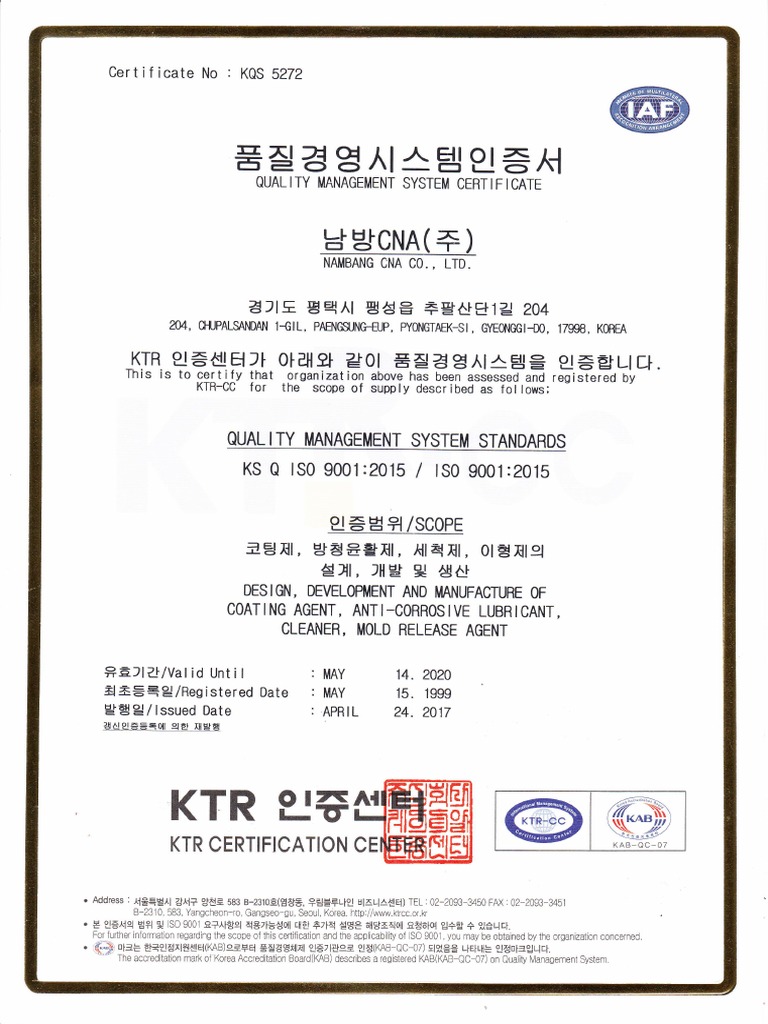 Standards: Ty Management System Cer | PDF