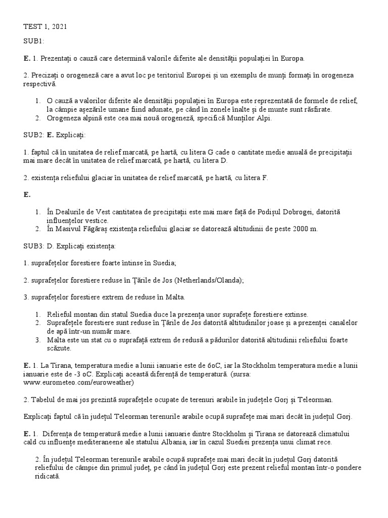 Explicatii Geogra | PDF