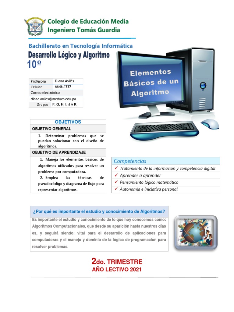 2T Desarrollo Lògico y Algoritmo Contenido 2 | PDF | Algoritmos | Tipo ...