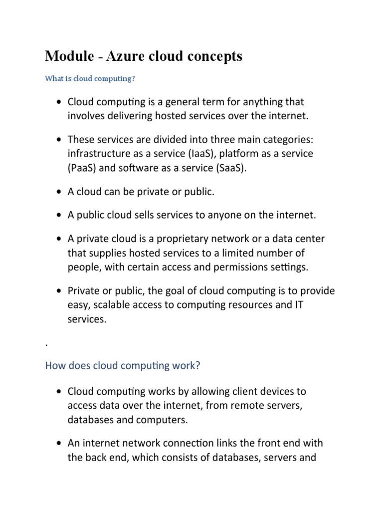 Azure Fundamentals | PDF | Cloud Computing | Microsoft Azure