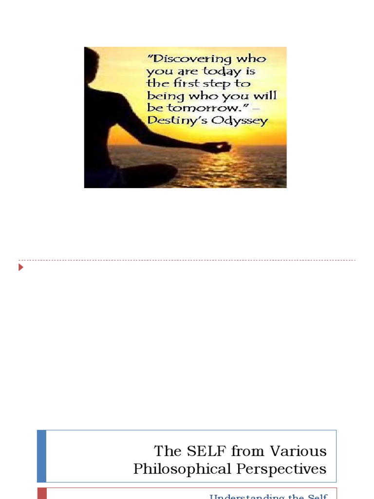 Chapter 1 PHILOSOPHICAL PERSPECTIVES OF THE SELF | PDF | Idea | Mind
