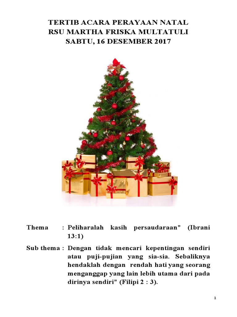 Tata Tertib Acara Natal | PDF | Agama & Spiritualitas