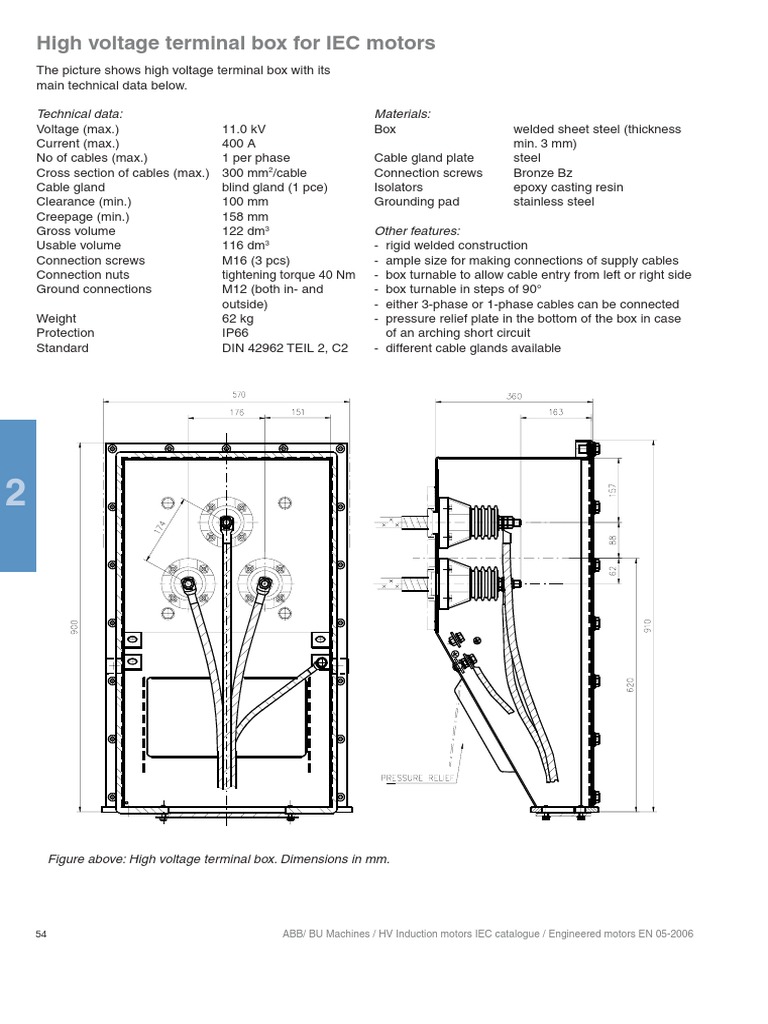ABB 11kV Terminal Box Layout | PDF