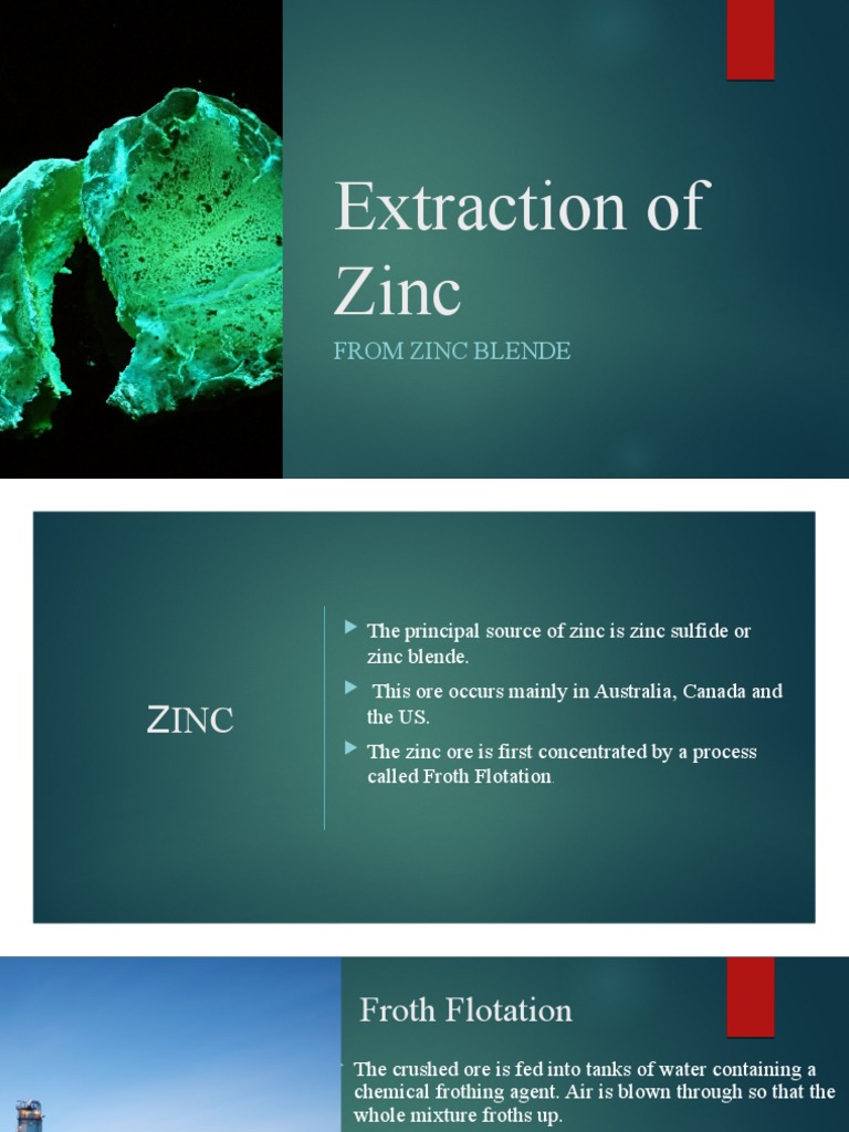 Zinc Extraction and Uses | PDF