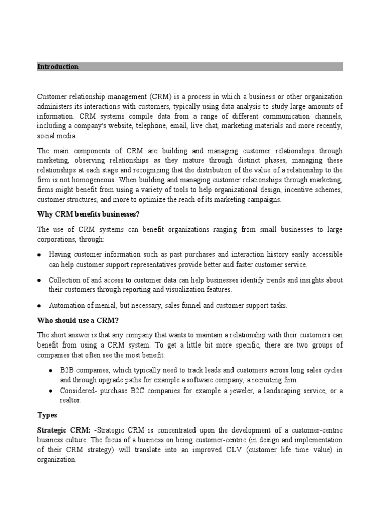 CRM Assignment | PDF | The Coca Cola Company | Customer Relationship Management