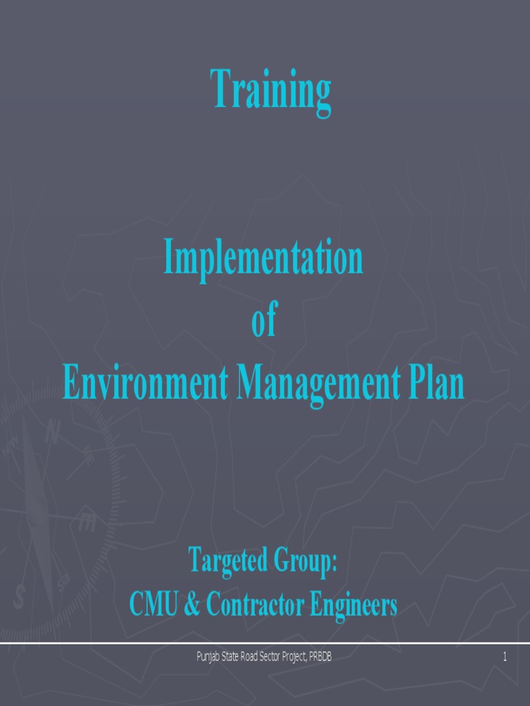EMP - Training - Periodic Maintenance Work | PDF | Road | Water Pollution