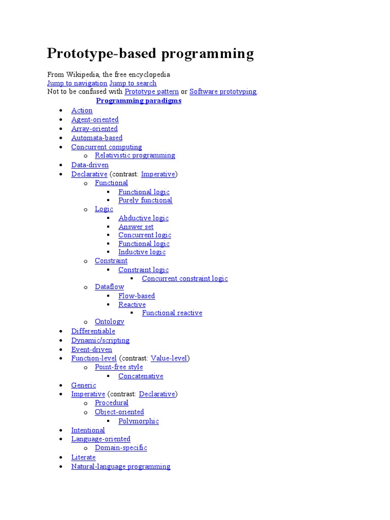 Prototype-Based Programming | PDF | Formal Methods | Object Oriented ... Prototype-Based Programming | PDF | Formal Methods | Object Oriented ...