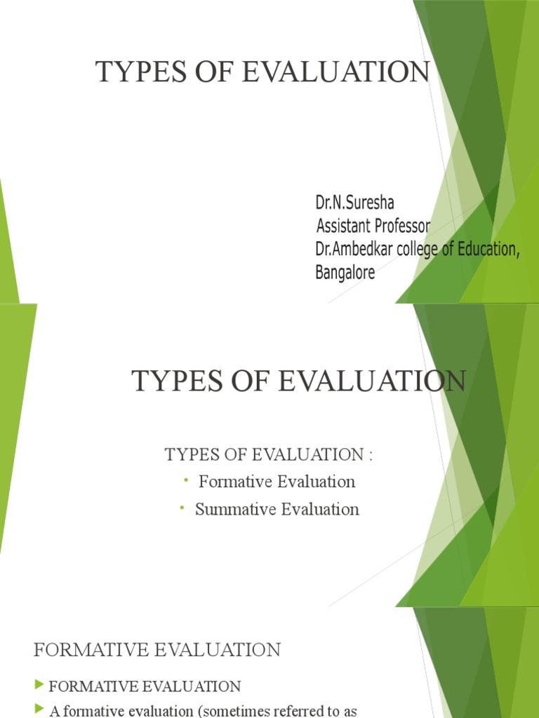 Types of Evaluation | PDF | Human Nature | Psychology