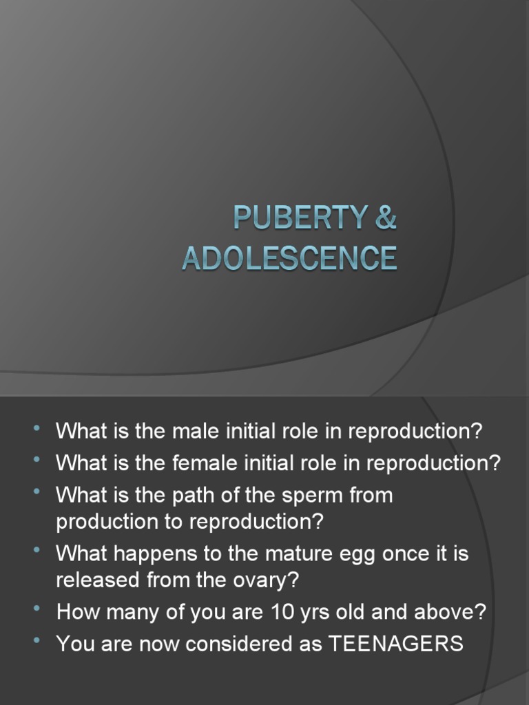 Puberty & Adolescence | Download Free PDF | Puberty | Menstrual Cycle