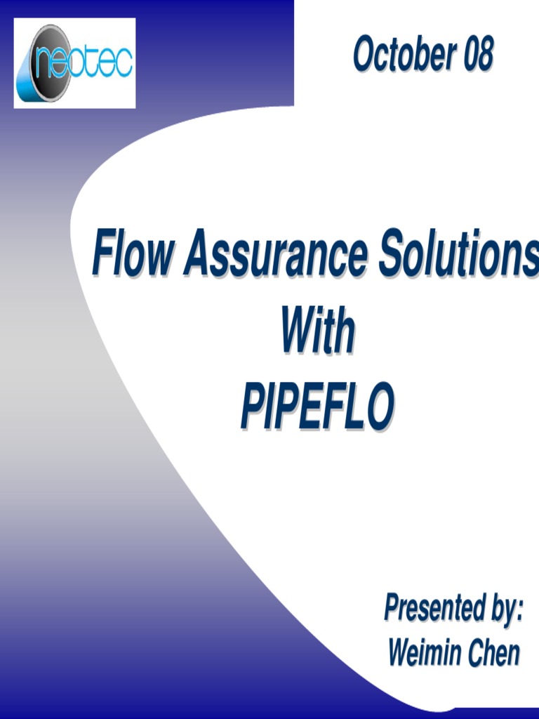 Flow Assurance Solutions With Pipeflo | Download Free PDF | Fluid ...
